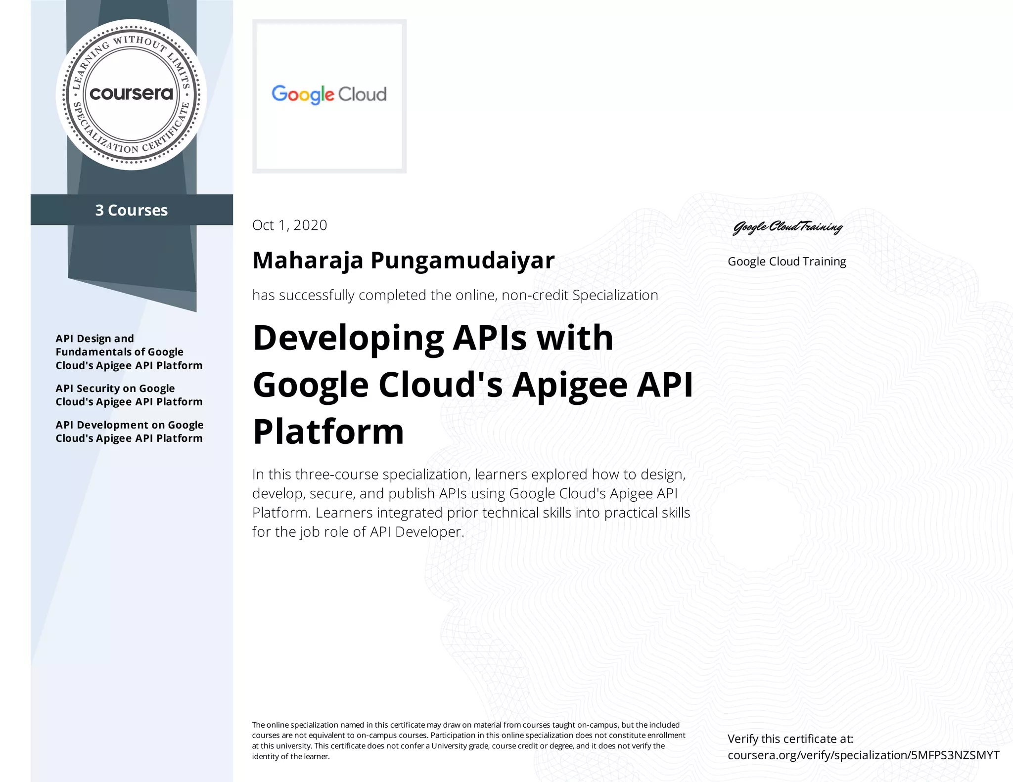 Coursera Developing API with GCP Apigee API Platform | PPT Coursera Developing API with GCP Apigee API Platform | PPT
