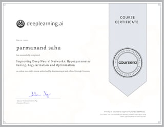 Coursera Improving Deep Neural Networks | PDF | Technology Industry | Industries