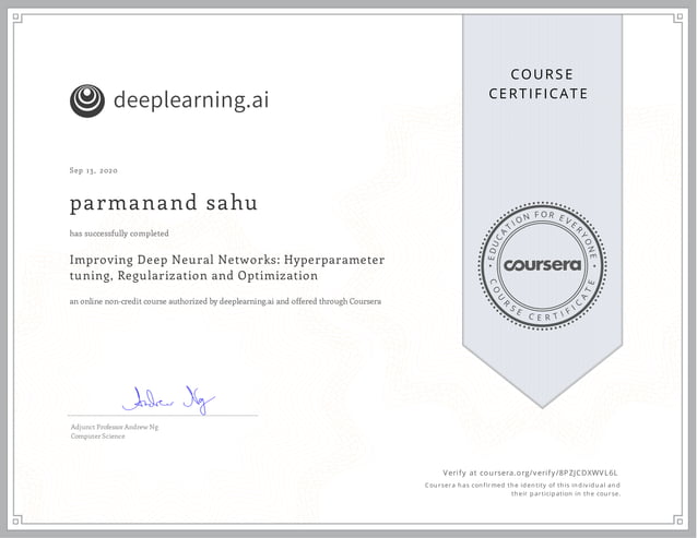 Coursera Improving Deep Neural Networks | PDF | Technology Industry | Industries