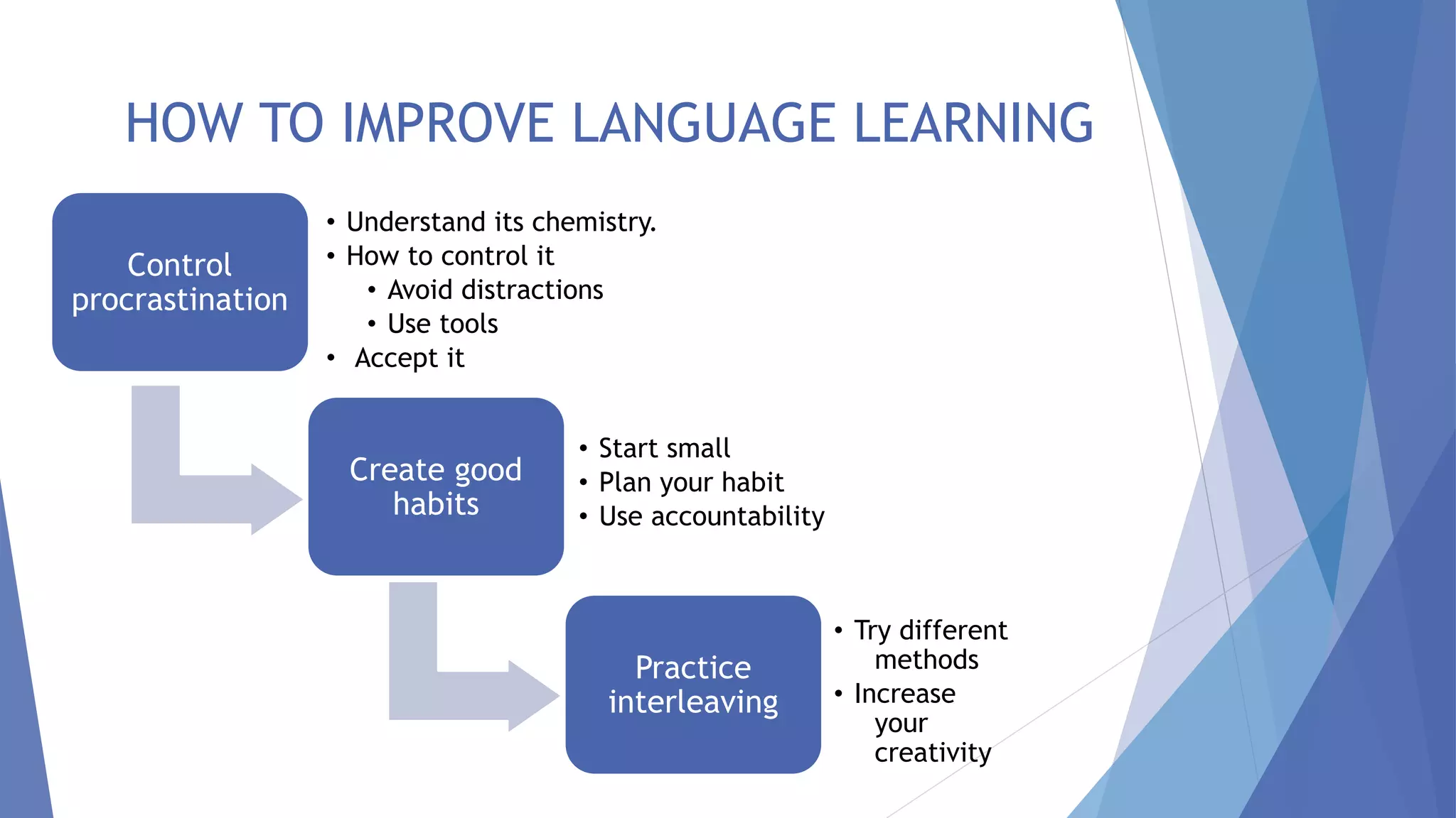3 Keys to Improve Language Learning | PPT