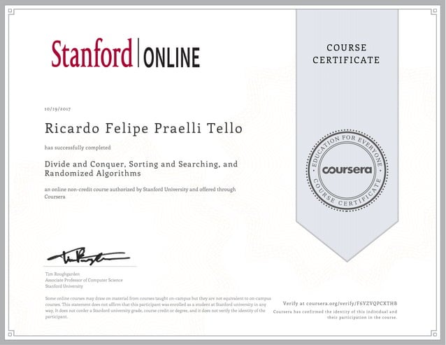 Divide And Conquer Sorting And Searching And Randomized Algorithms 2017 Certificate Ppt