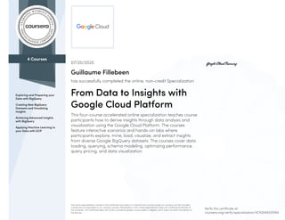 Coursera from data to insights with google cloud platform | PDF