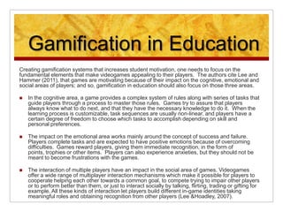 Coursera Reflections on Gamification | PPT