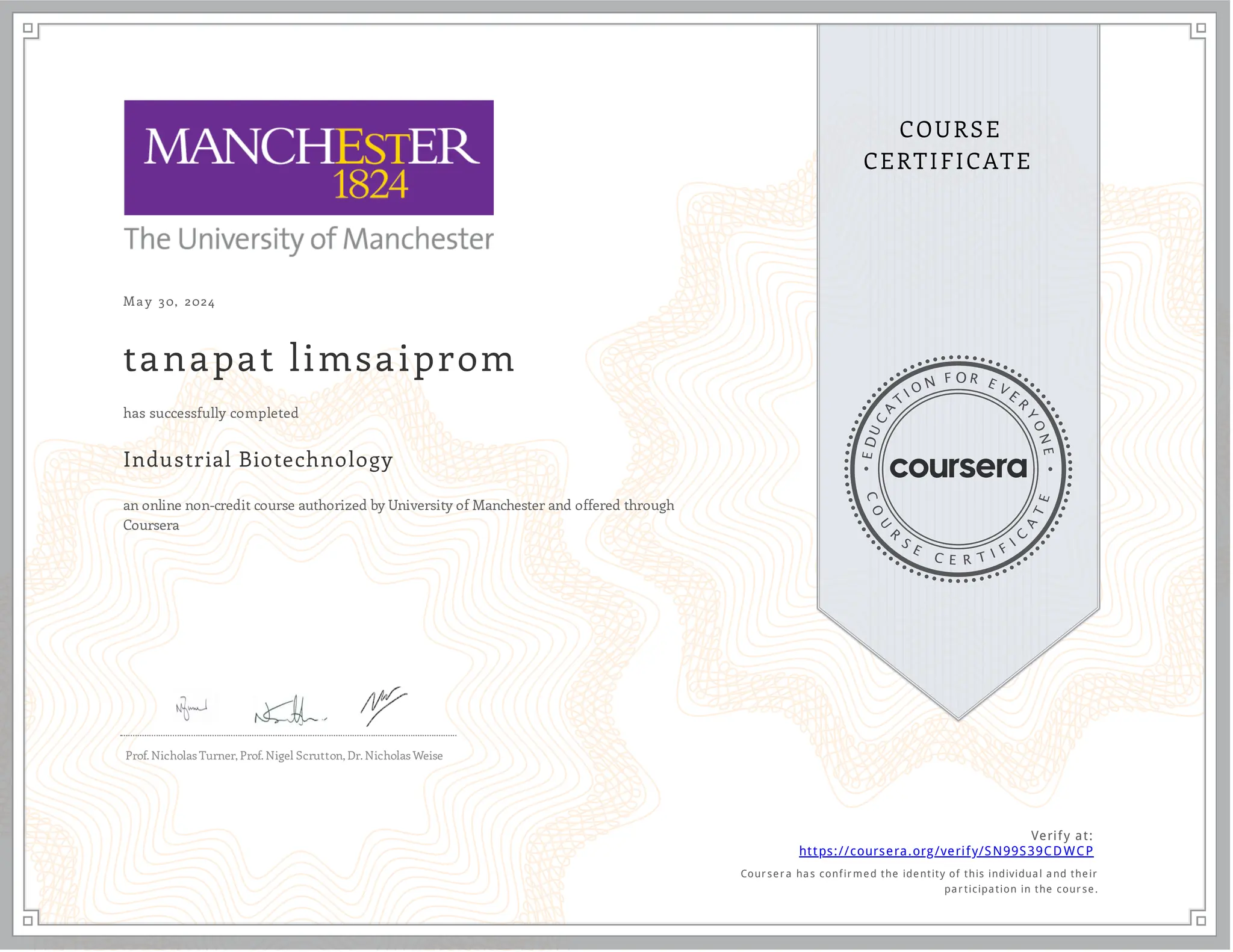 Industrial Biotechnology , tanapat limsaiprom | PPT