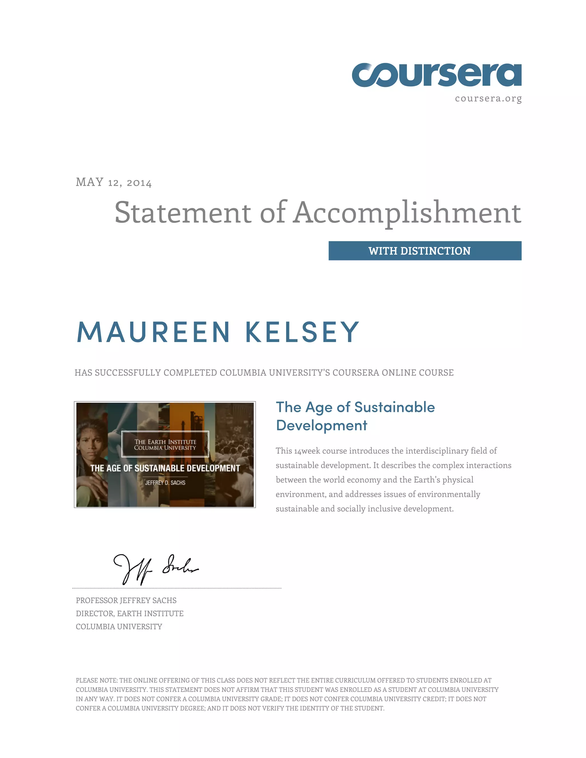 Coursera susdev 2014 (1) | PDF