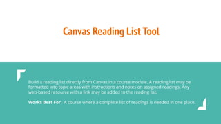 Course Reading Lists : Syllabus Building with Library Resources & Open Educational Resources | PPT