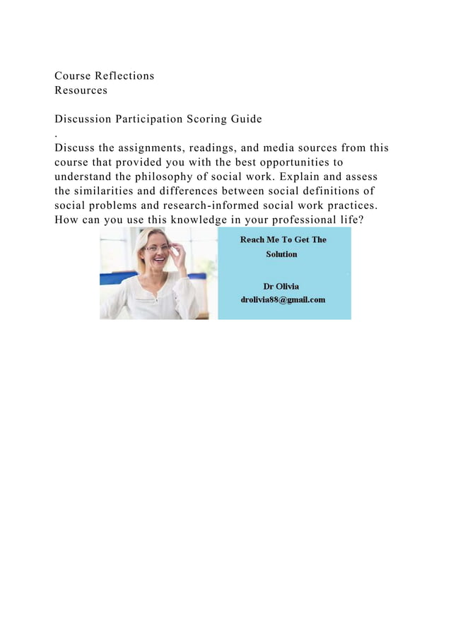 Course ReflectionsResourcesDiscussion Participation Scoring Gu.docx