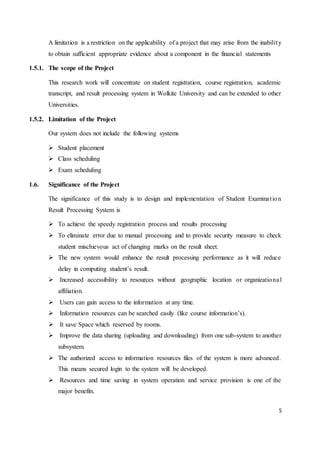 Automated Course registration and Result Processing System | DOCX | Computing | Technology ...