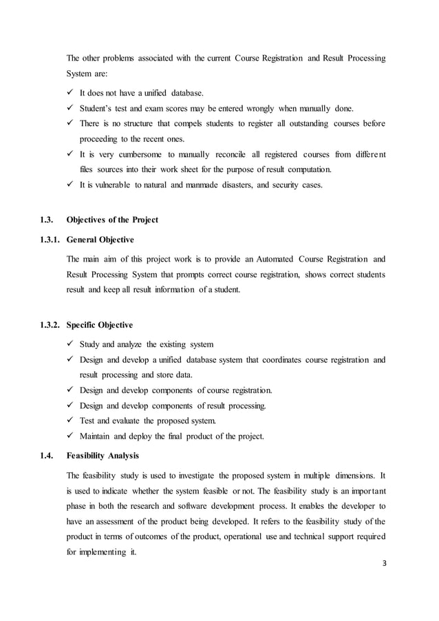 Automated Course registration and Result Processing System