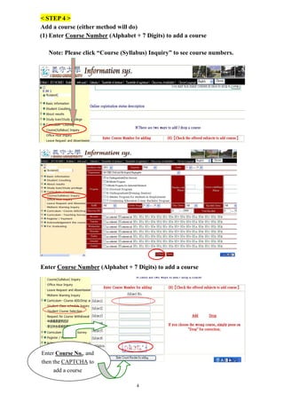 Course registration procedures | PDF