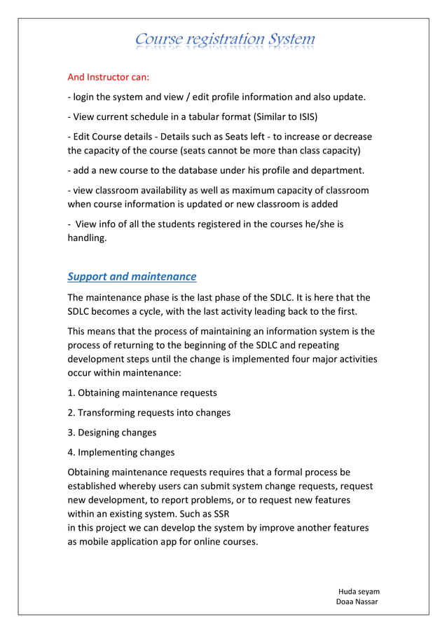 Course registration system | PDF | Databases | Computer Software and ...