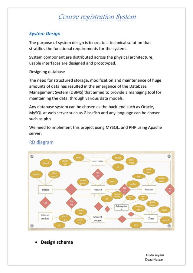Course registration system | PDF | Databases | Computer Software and ...