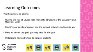 Course rep training 1 Role overview | PPTX