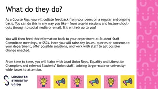 Course rep training 1 Role overview | PPTX