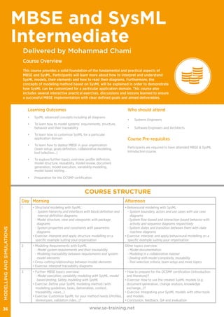 Systems Engineering training brochure | PDF