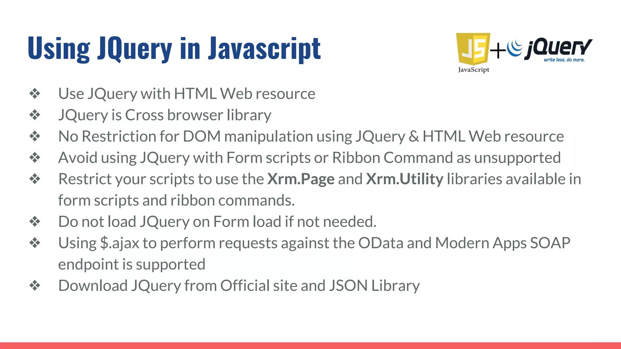 Dynamics 365 Crm Javascript Customization Ppt