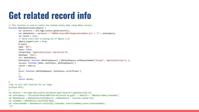 Dynamics 365 Crm Javascript Customization Ppt