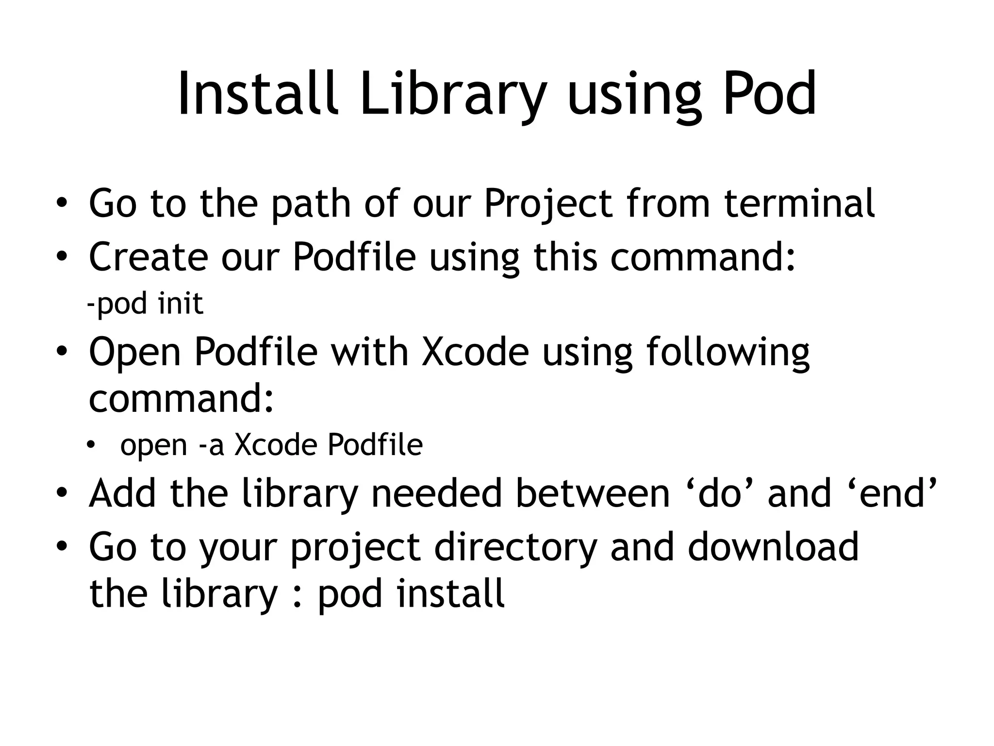 Cocoapods And Most Common Used Library In Swift Ppt