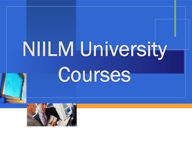 Courses at niilm university
