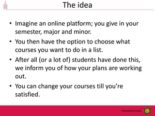 Course scheduling plans | PPT
