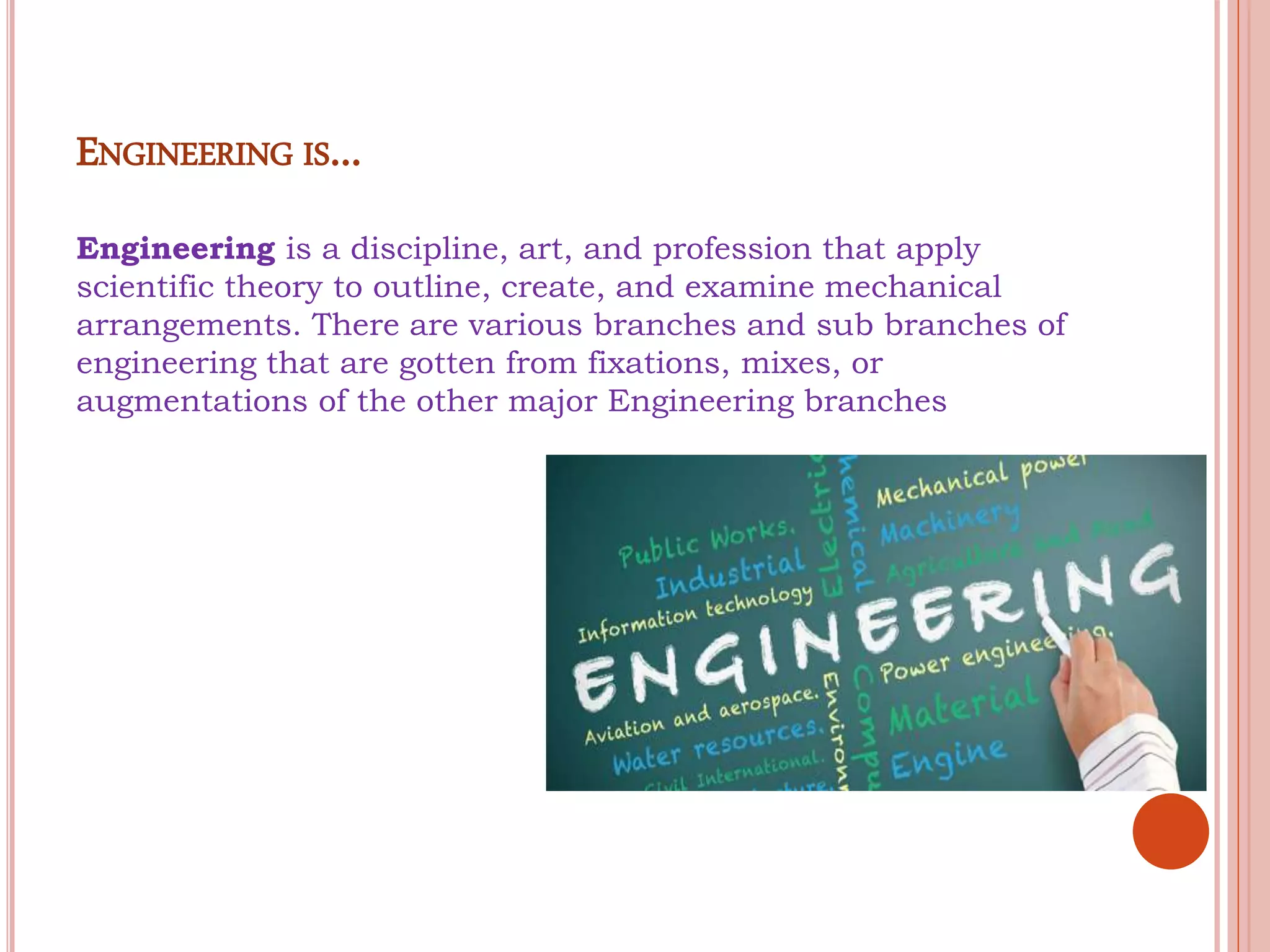 Courses in engineering | PPTX