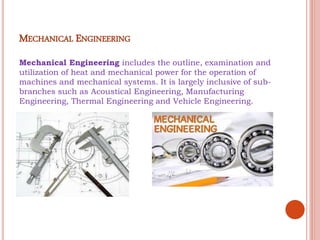 Courses in engineering | PPTX