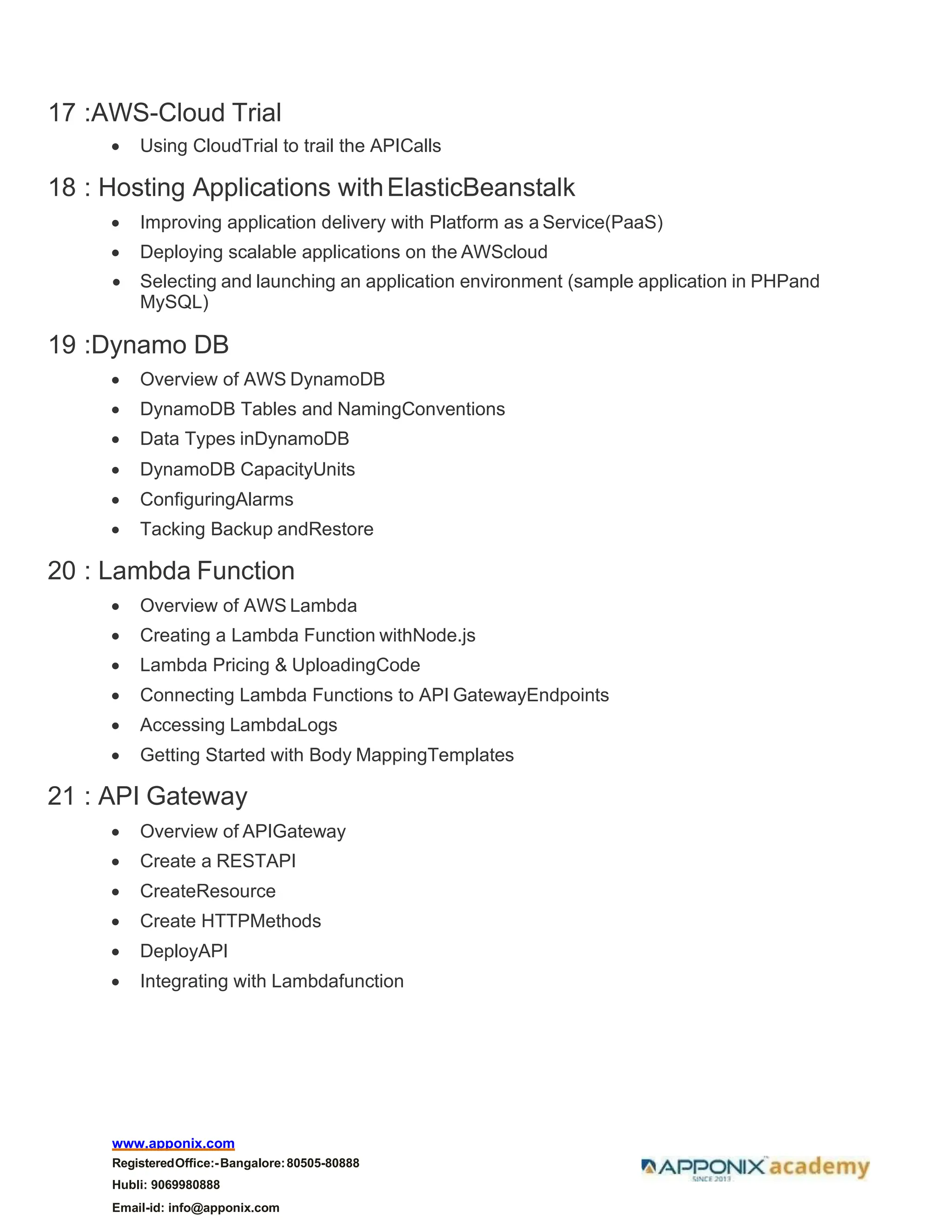 Apponix Academy - AWS Essentials-Solutions | PDF
