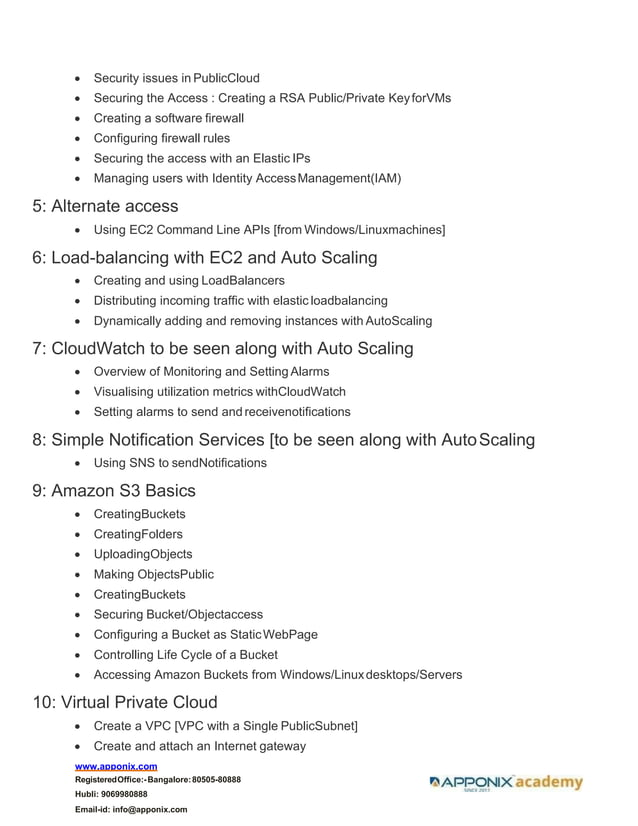 Apponix Academy - AWS Essentials-Solutions | PDF