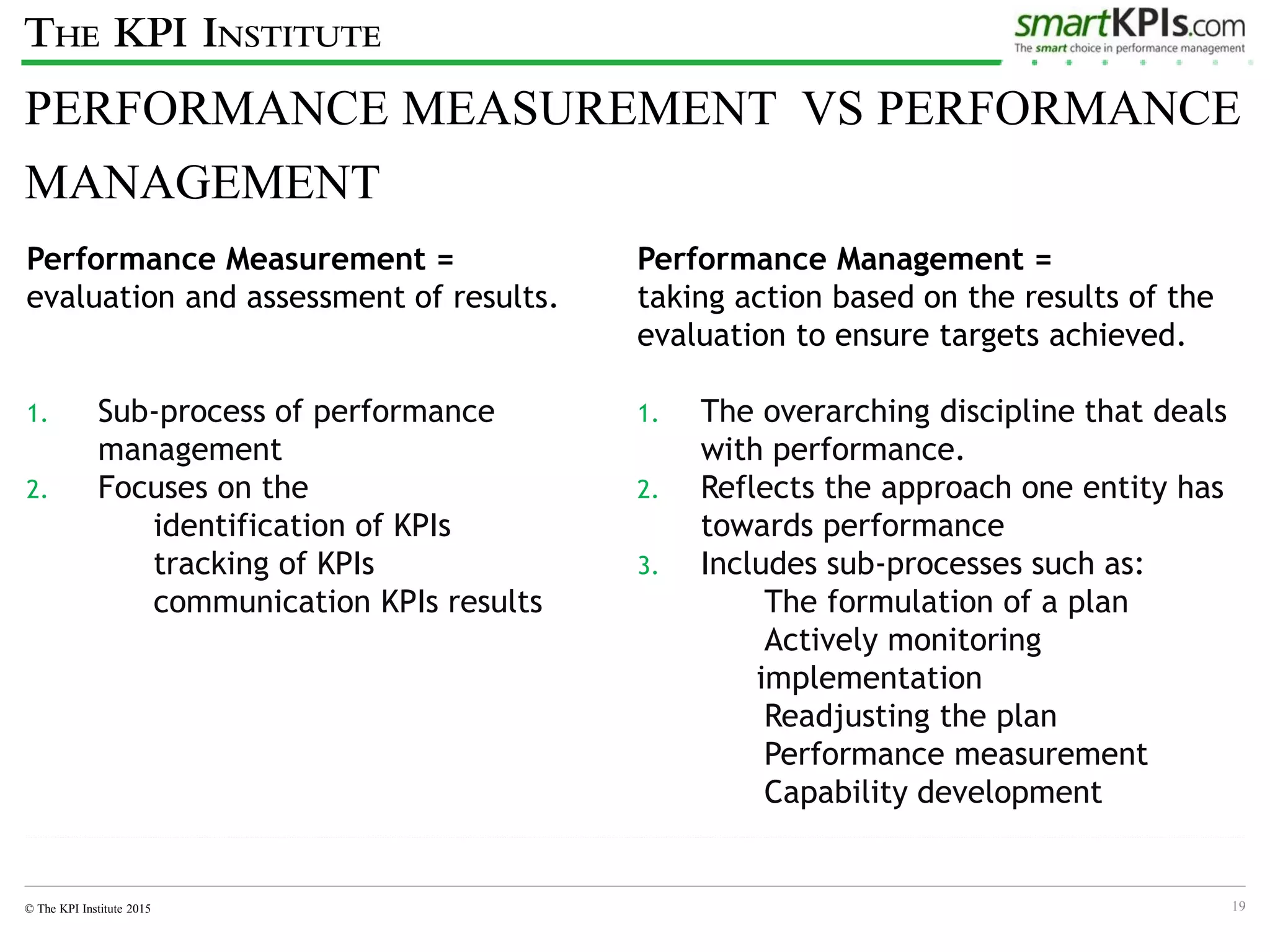 KPI Course slides | PDF