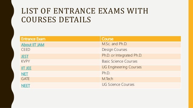 What are the different courses offered by IITs and IISc | PPT