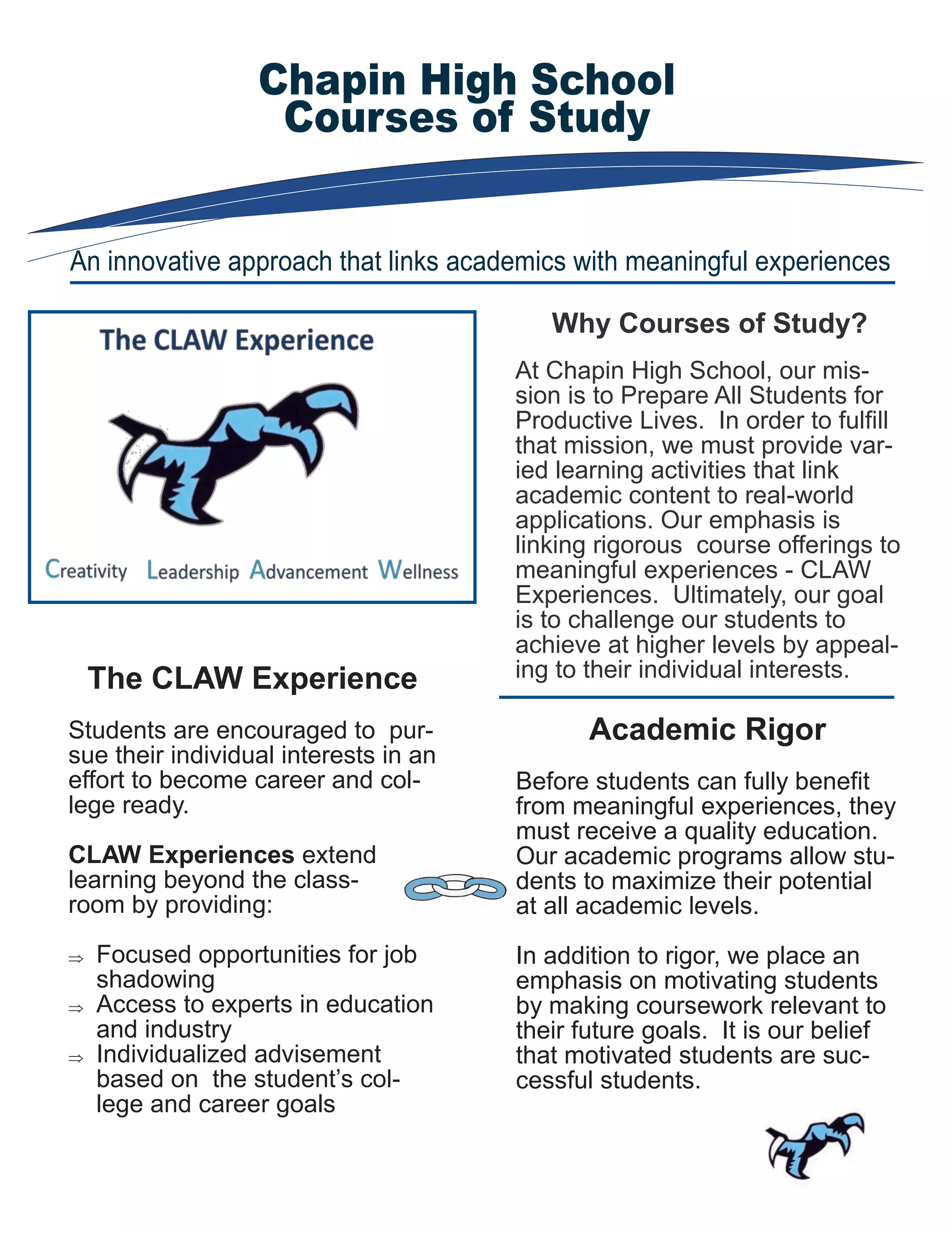 CHS Courses of Study | PDF