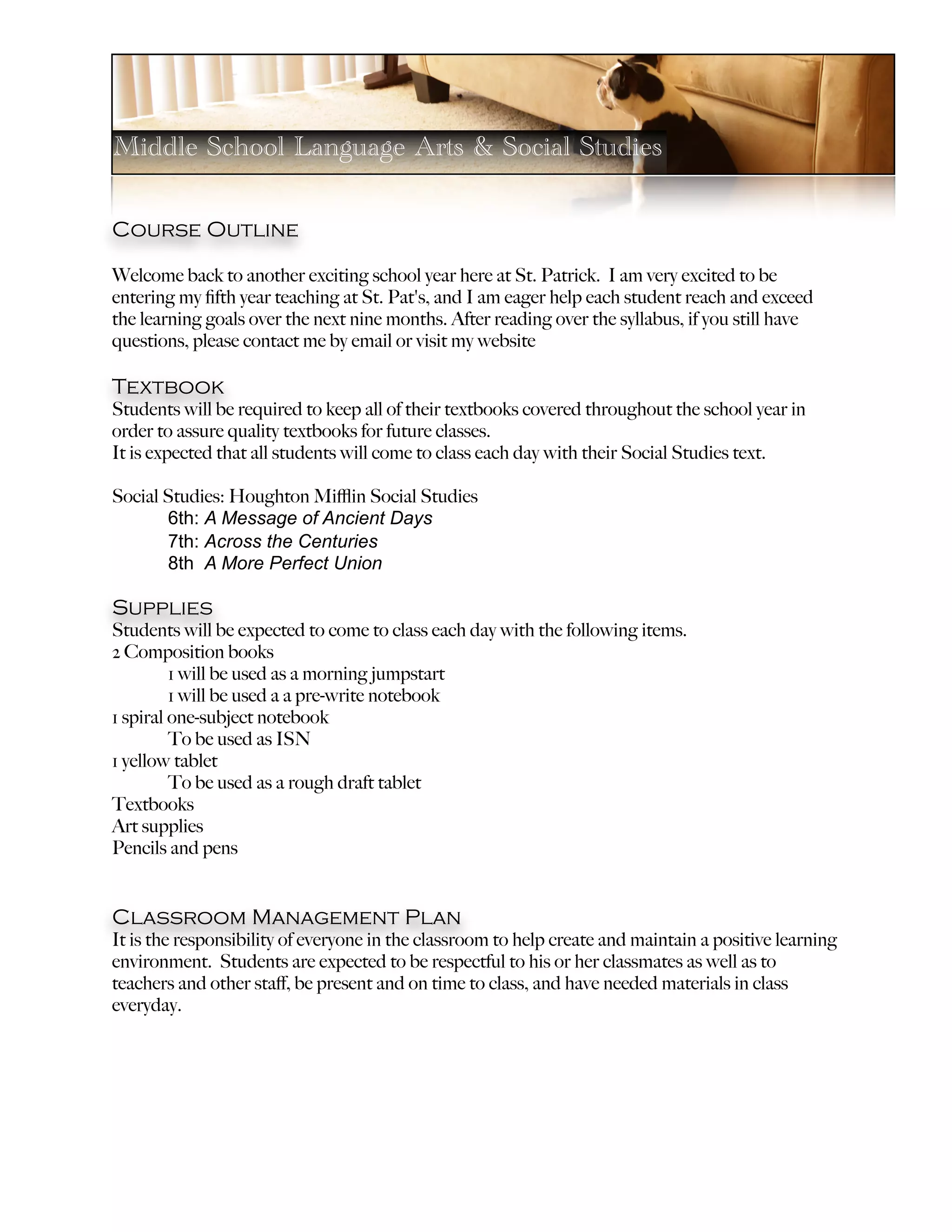 Course Syllabus | PDF