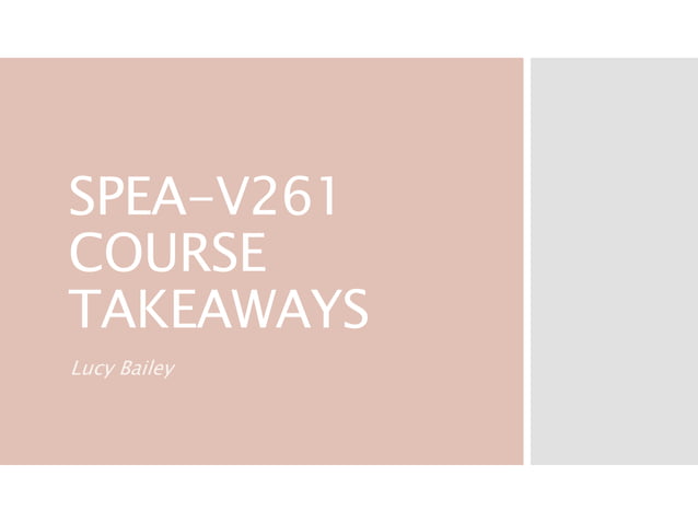 Course takeaways ppt | PPT