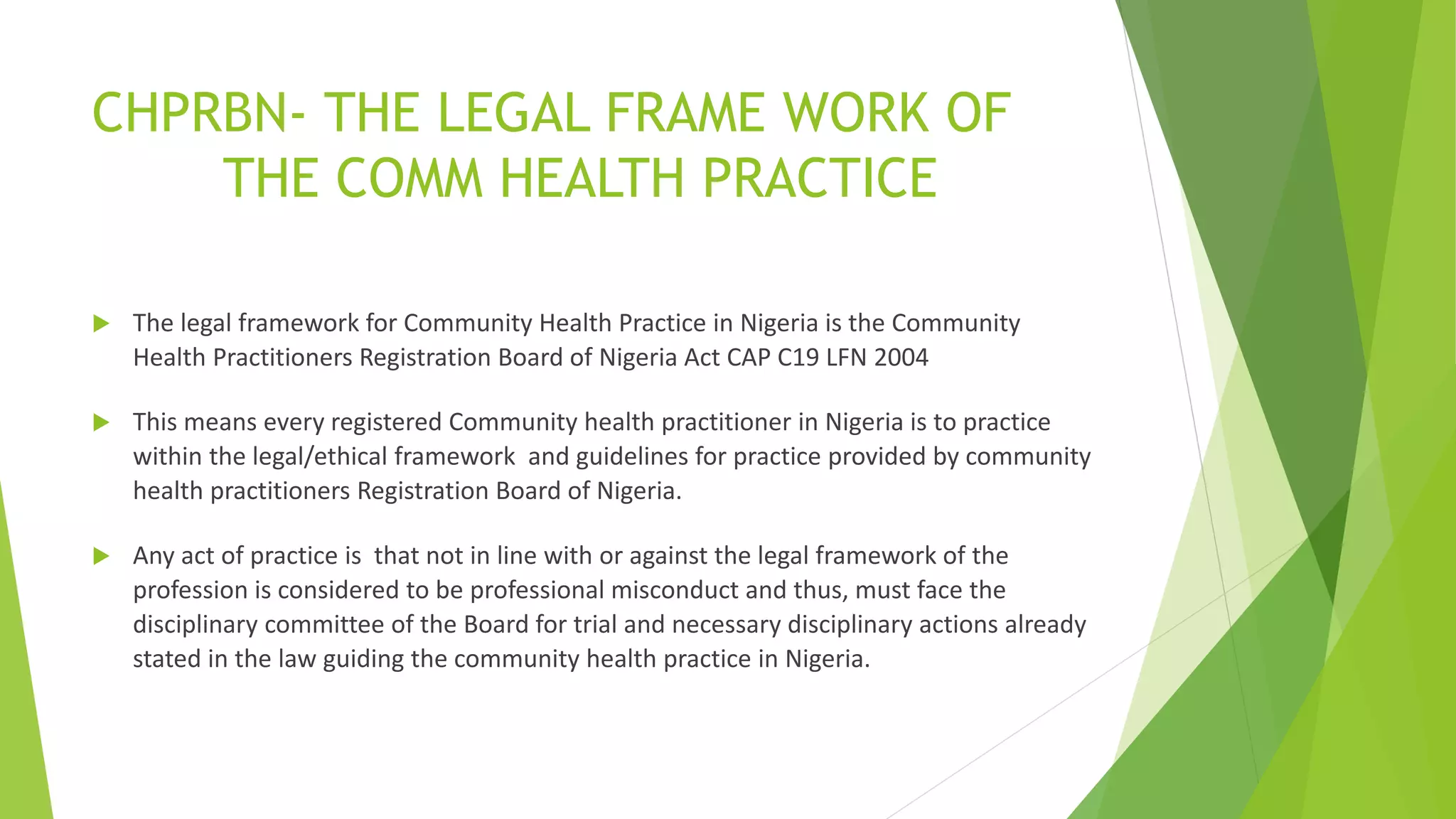 Introduction to Community Health Practice | PPTX