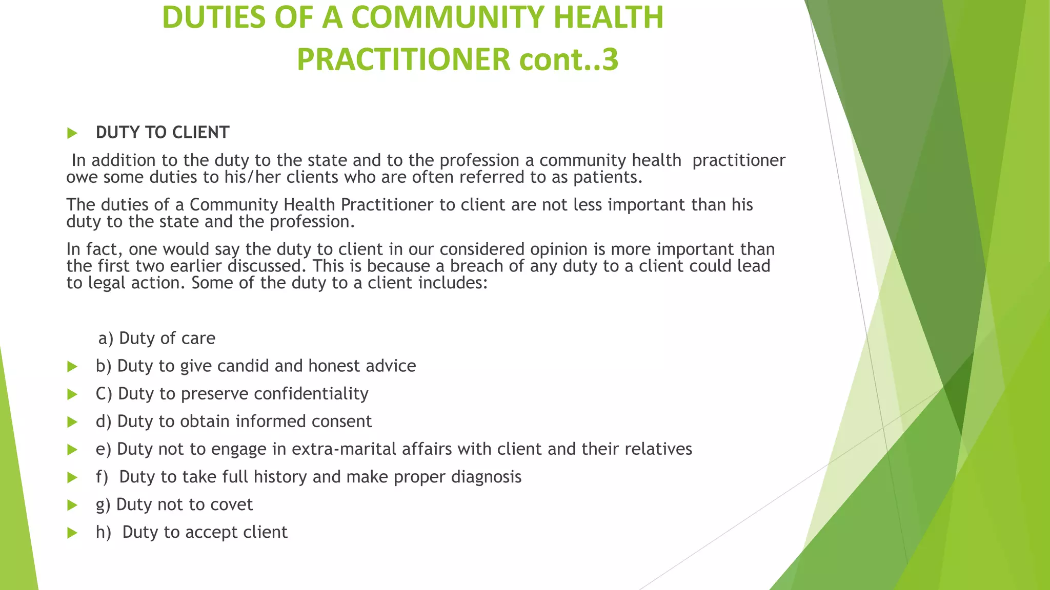 Introduction to Community Health Practice | PPTX