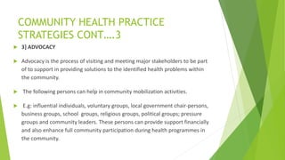 Introduction to Community Health Practice | PPTX