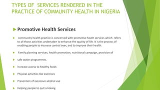 Introduction to Community Health Practice | PPTX