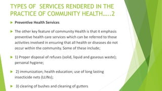 Introduction to Community Health Practice | PPTX