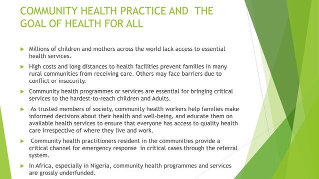 Introduction to Community Health Practice | PPTX | Infectious Diseases ...