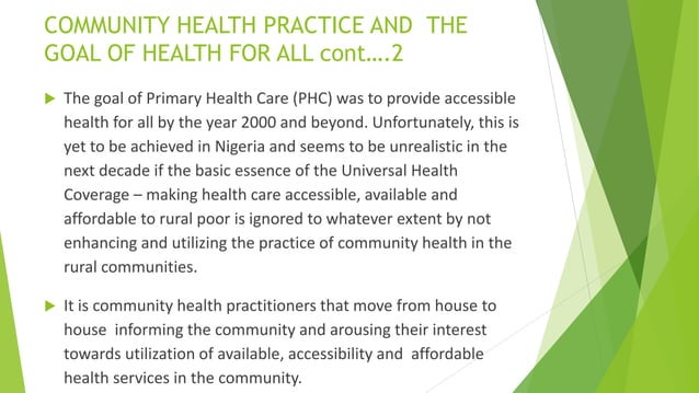 Introduction to Community Health Practice | PPTX | Infectious Diseases ...