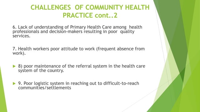 Introduction to Community Health Practice | PPTX | Infectious Diseases ...