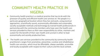 Introduction to Community Health Practice | PPTX