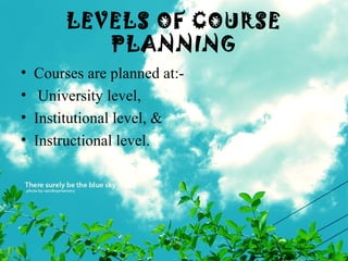 Course, unit & lesson plan | PPT