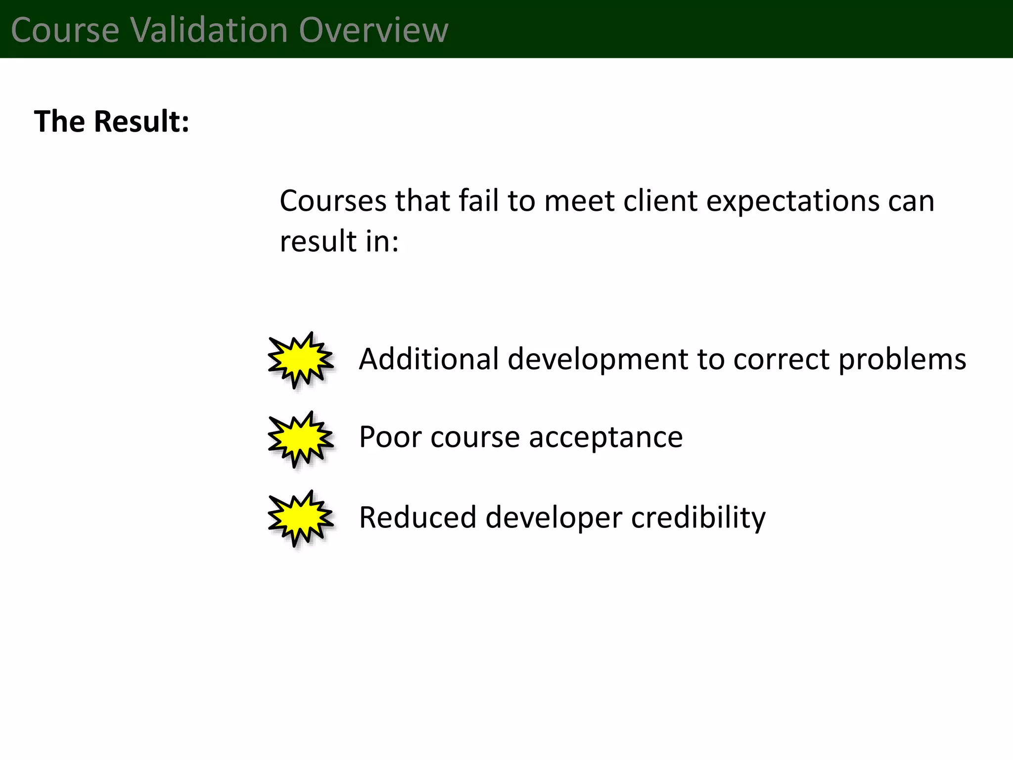 Course Validation Overview | PPTX
