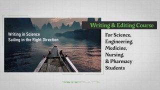 Writing in Science and Research | PPT
