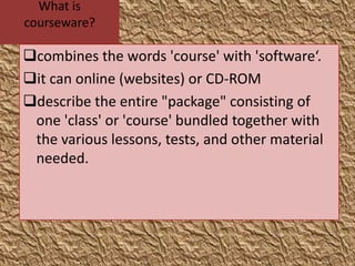 Courseware | PPTX