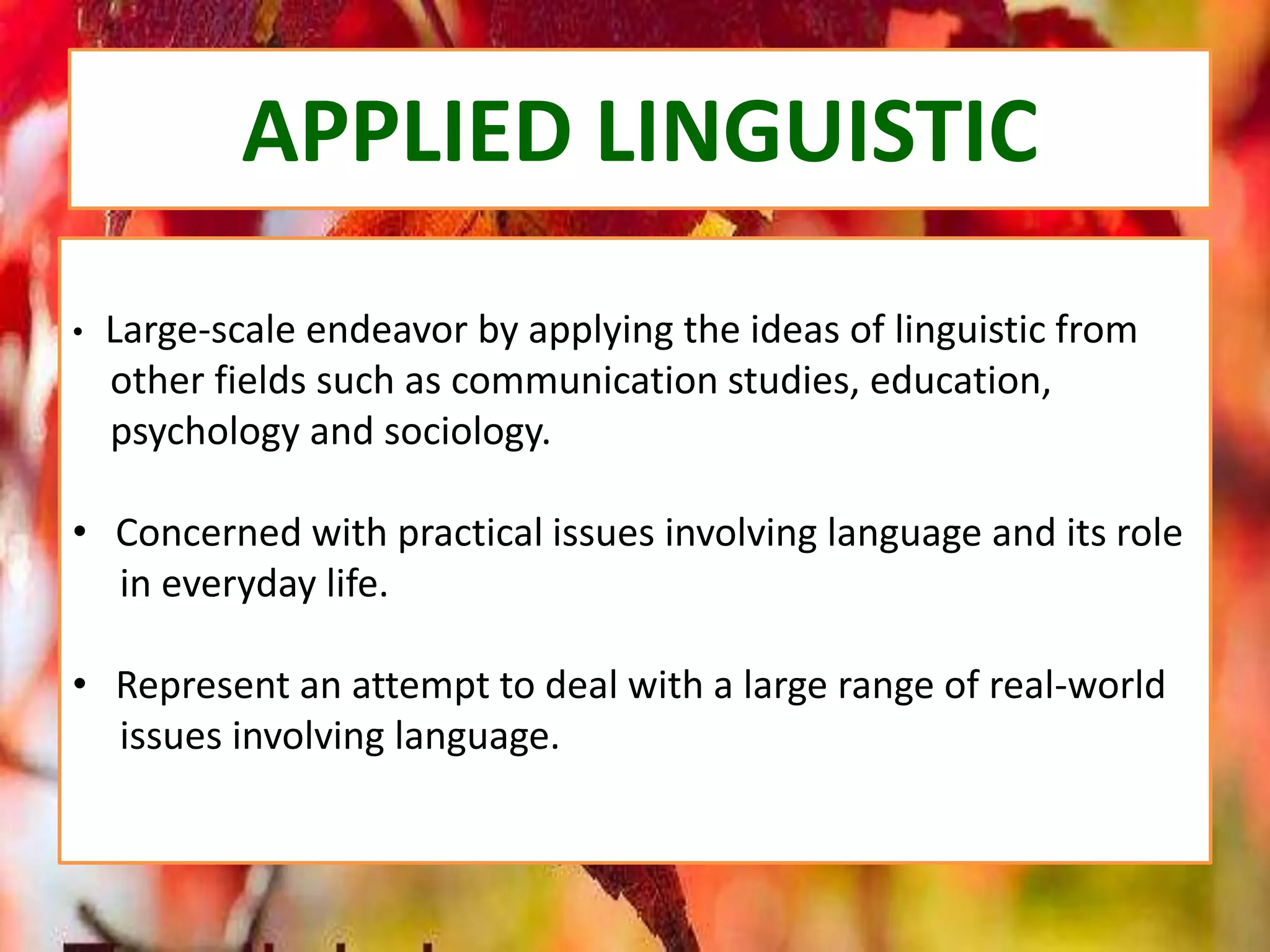 FIRST LANGUAGE ACQUISITION AND SECOND LANGUAGE ACQUISITION | PPTX