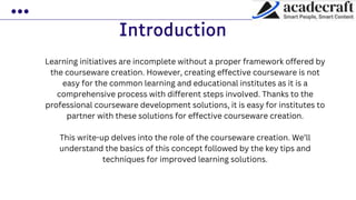 Courseware Development Tips and Techniques for Enhanced Learning.pptx