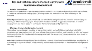 Courseware Development Tips and Techniques for Enhanced Learning.pptx