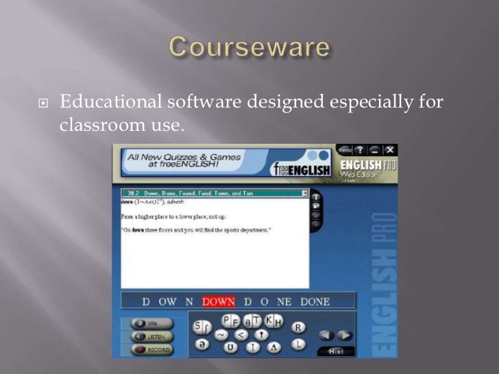 Courseware evaluation criteria Courseware evaluation criteria